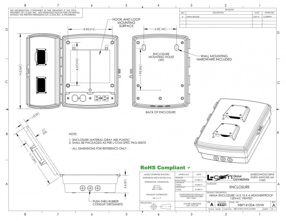 NBP141004-10VW technical document page