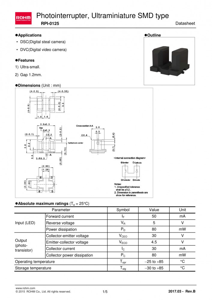 RPI-0125 technical document page 1