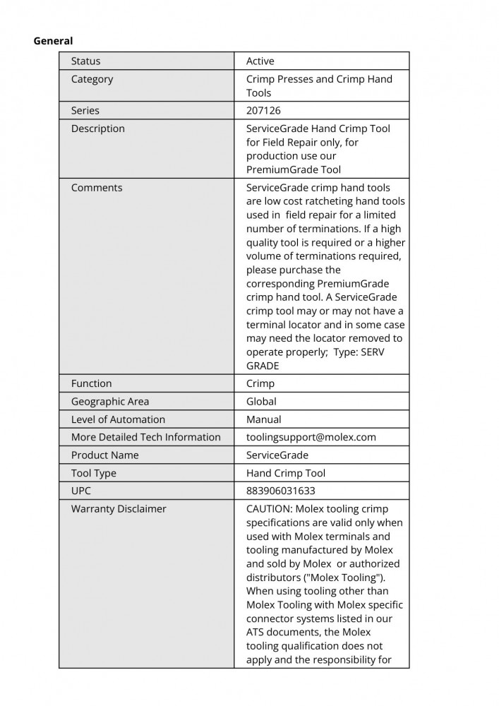 Product document image 2 for MOLEX 640160200