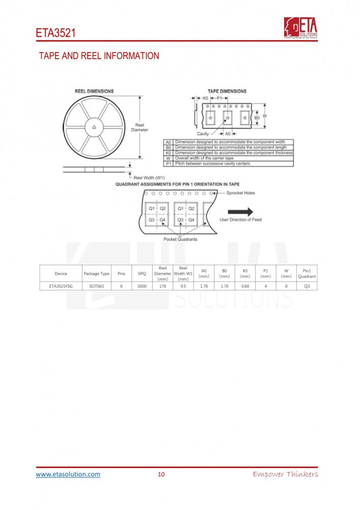 ETA3521FSG datasheet page 10