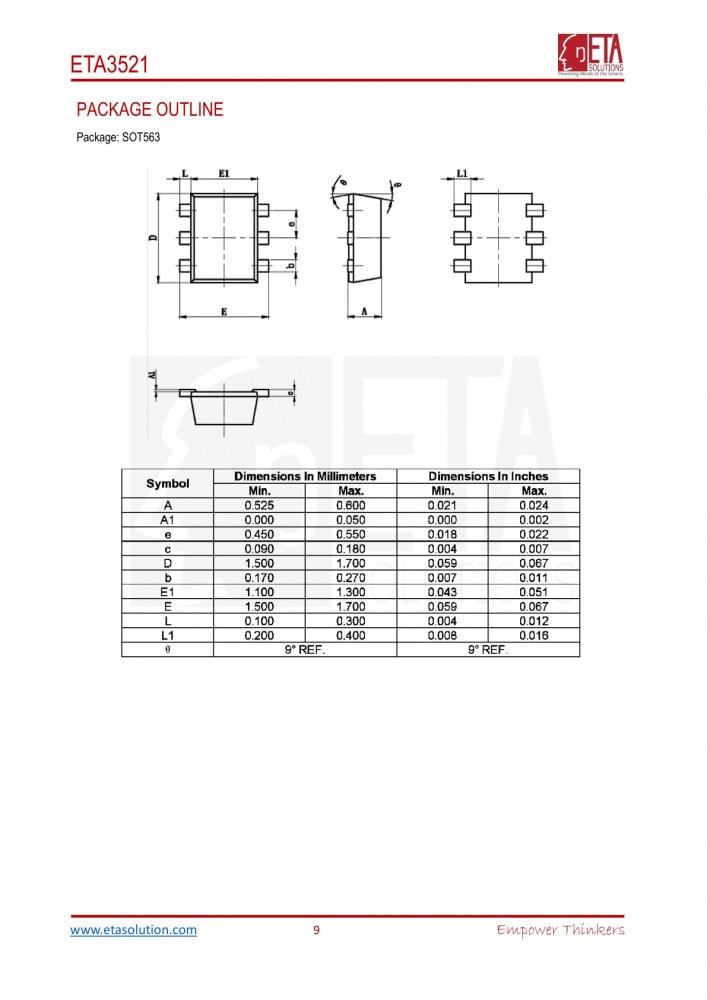 ETA3521FSG datasheet page 9