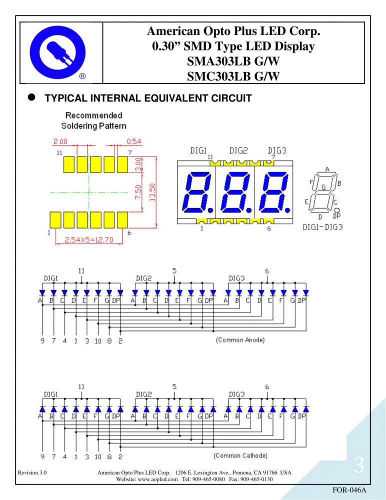 SMA303LB datasheet page 3