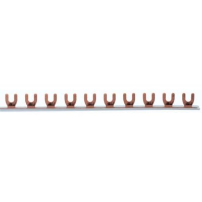 Supply busbar - Fork-type 1P 16mm² meter - Max 57 devices connected - 63A 400V phase distribution - Insulated horizontal busbar for sale