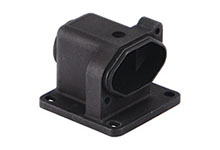 Heavy-Duty High Performance-Harsh Environment (HP-HE) Screw Locking Hood, Zinc Alloy, Top Entry, Size 3A «21x21», M20 Thread, Black
