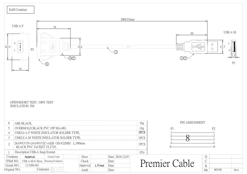 Adafruit 4055 technical drawing preview