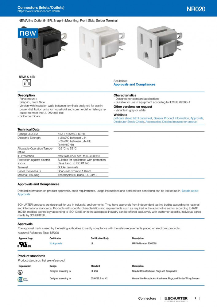 3-119-052 product document page 1