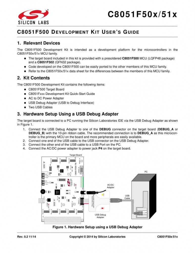 C8051F500-TB-K document page 1