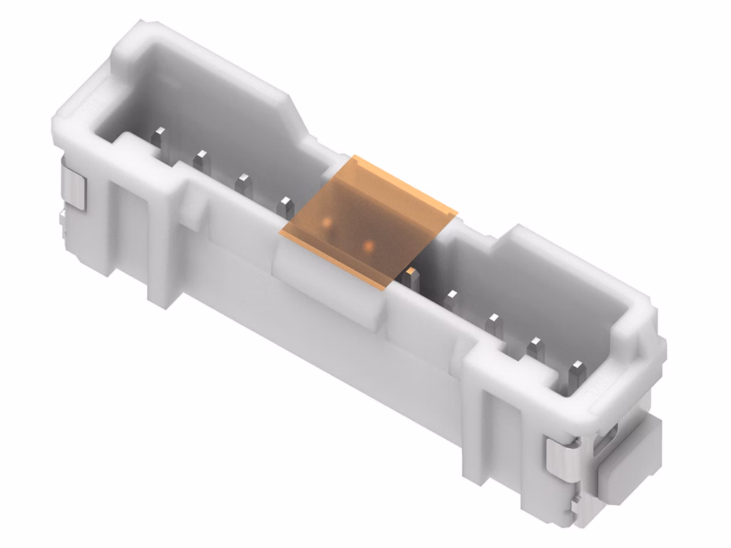 2.00mm Pitch, Micro-Lock Plus PCB Header, Single Row, Vertical, Surface Mount, 0.38µm Gold Plating, Positive Lock, 11 Circuits, Low-Halogen, Low-Halogen, Natural (White)