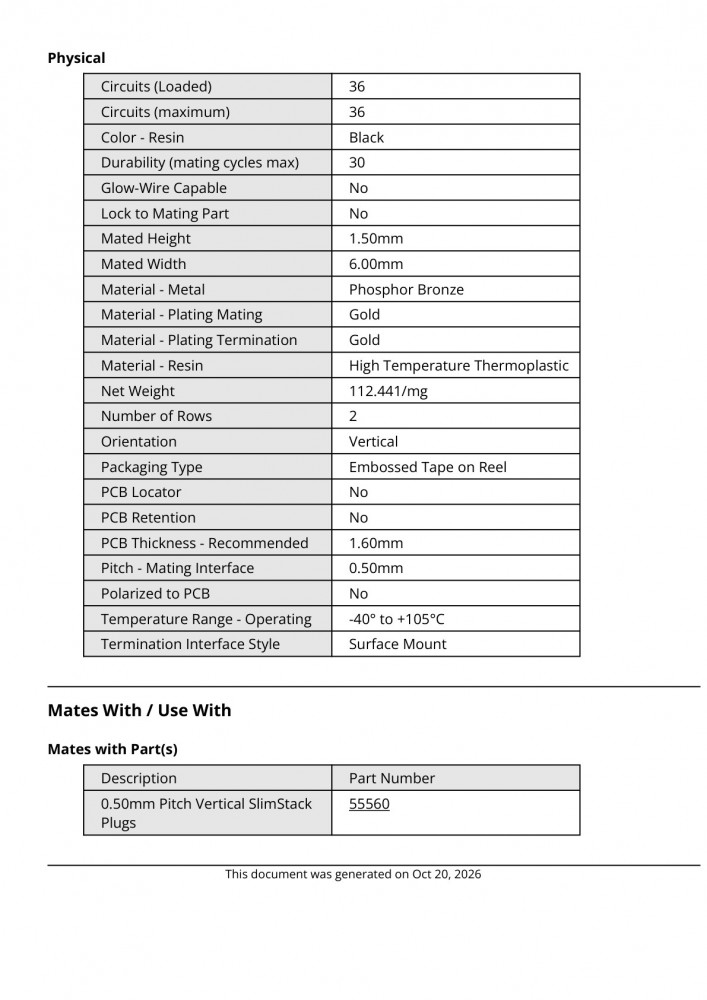MOLEX 547220364 technical document image 3