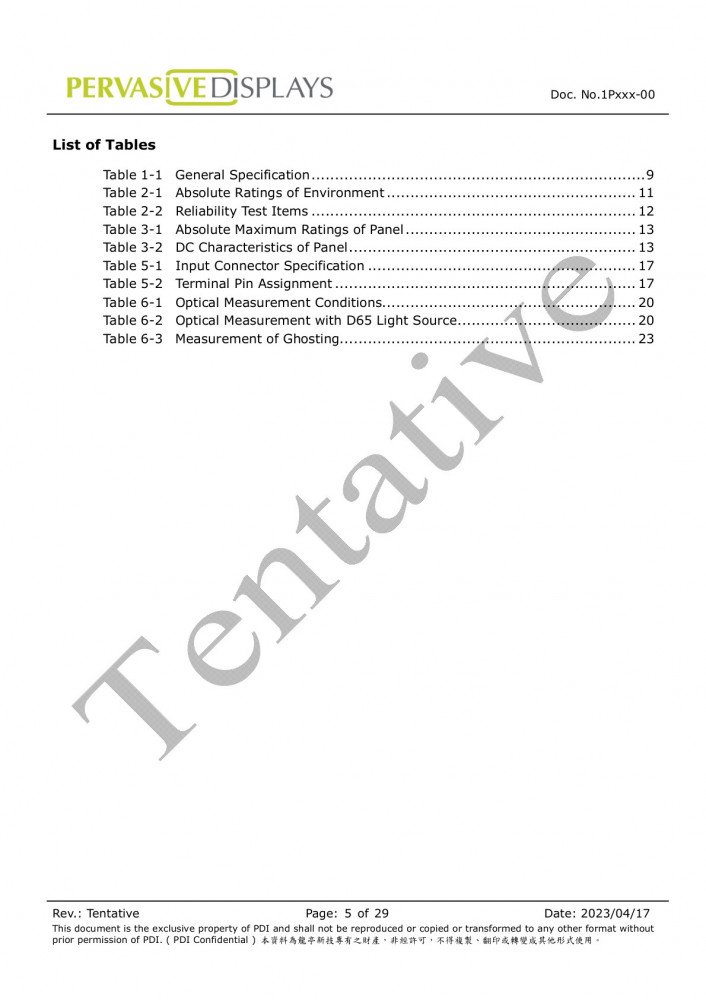 E2154KS0C1 technical document page 5