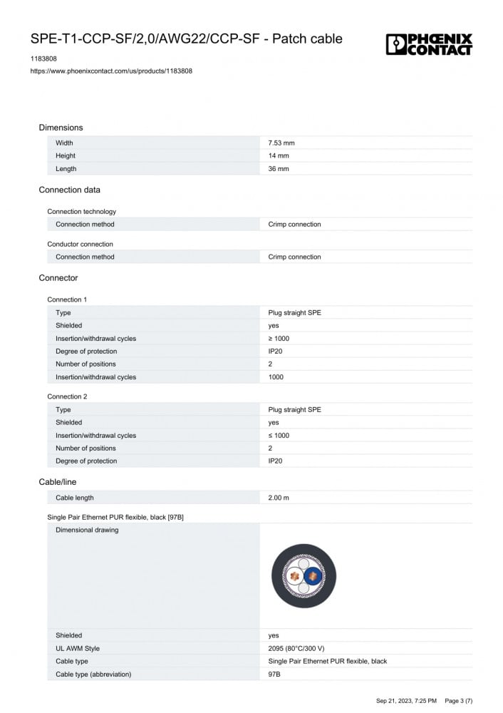 Phoenix Contact 1183808 technical document page 3
