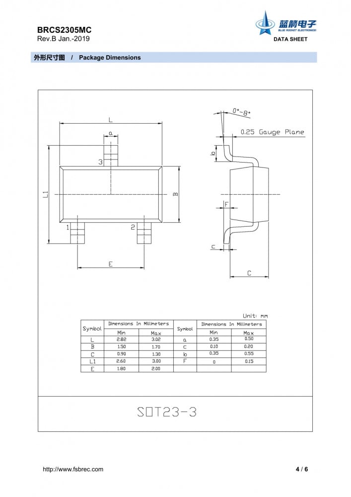 BRCS2305MC datasheet page 4