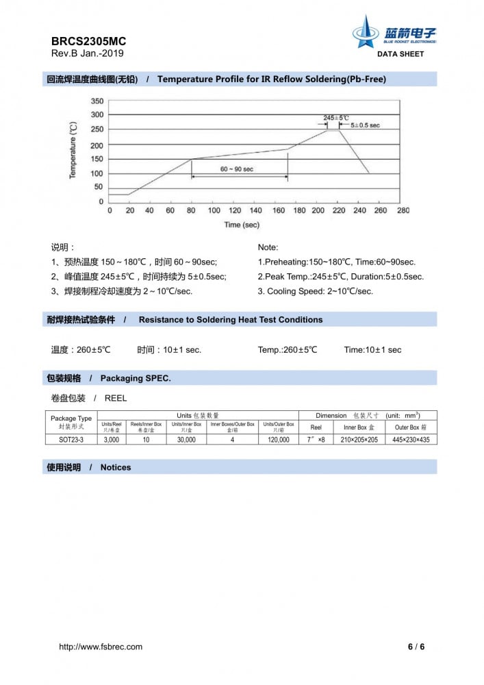 BRCS2305MC datasheet page 6