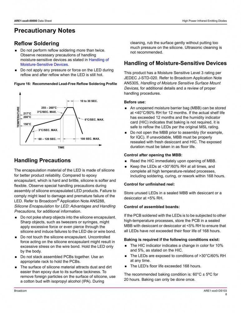 ARE1-85D0-00000 datasheet page 8