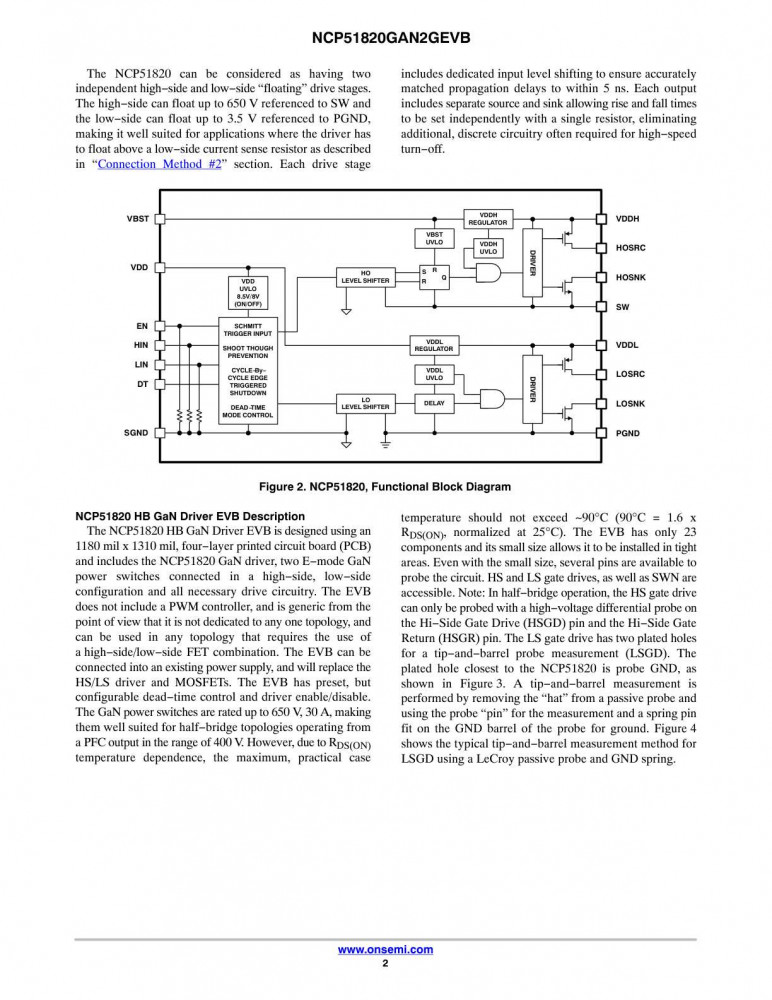 NCP51820GAN2GEVB manual page 2