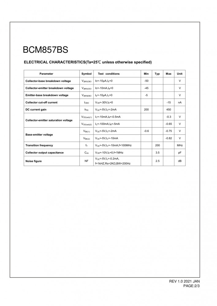 BCM857BS technical document page 2