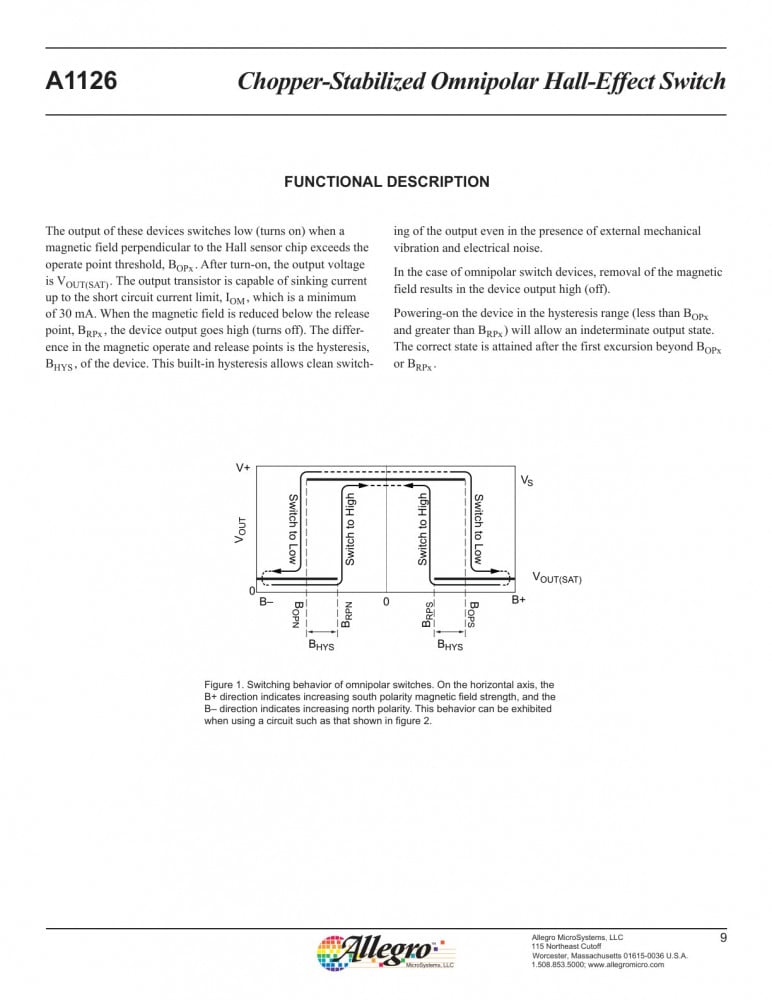 A1126 datasheet page 9