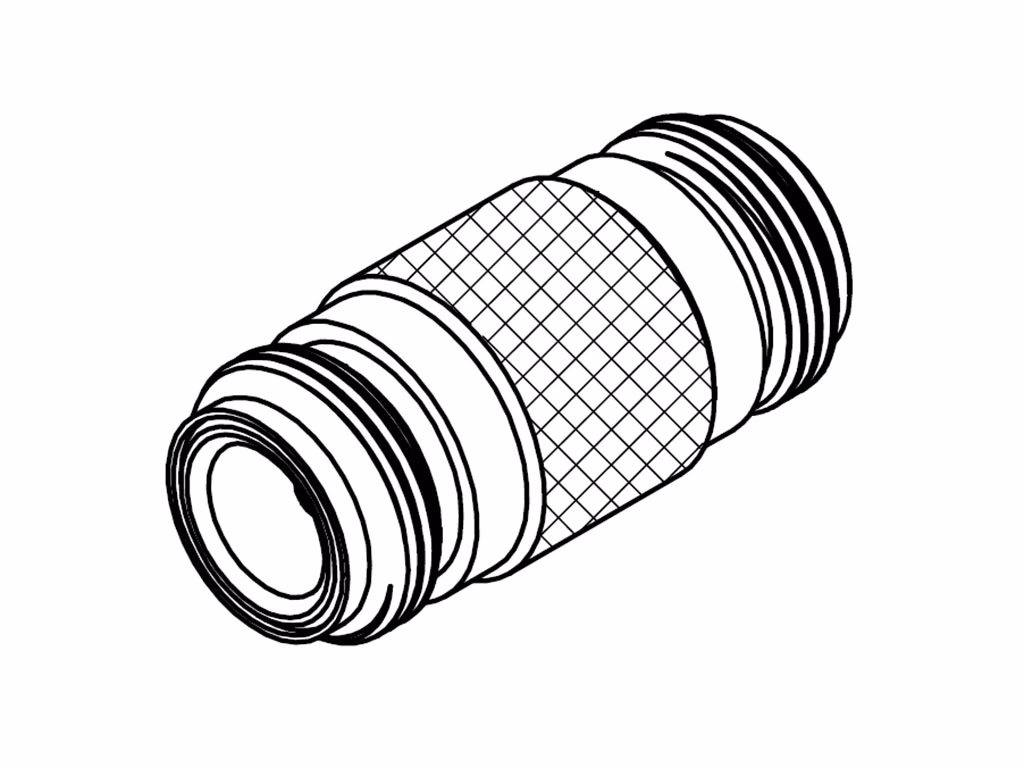 SMP Jack-to-SMP Jack Adapter, Straight, 9.13mm Length, One Piece Per Bag, 50 Ohms