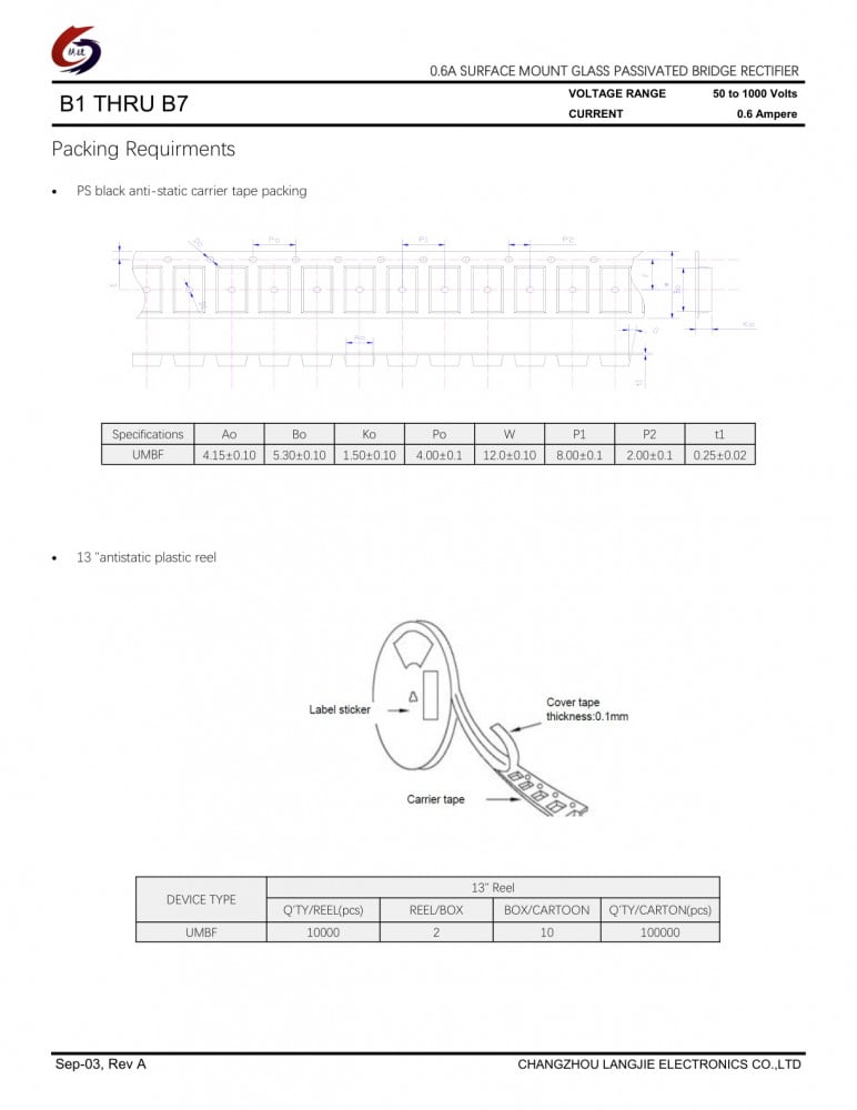 LangJie B7 datasheet page 4