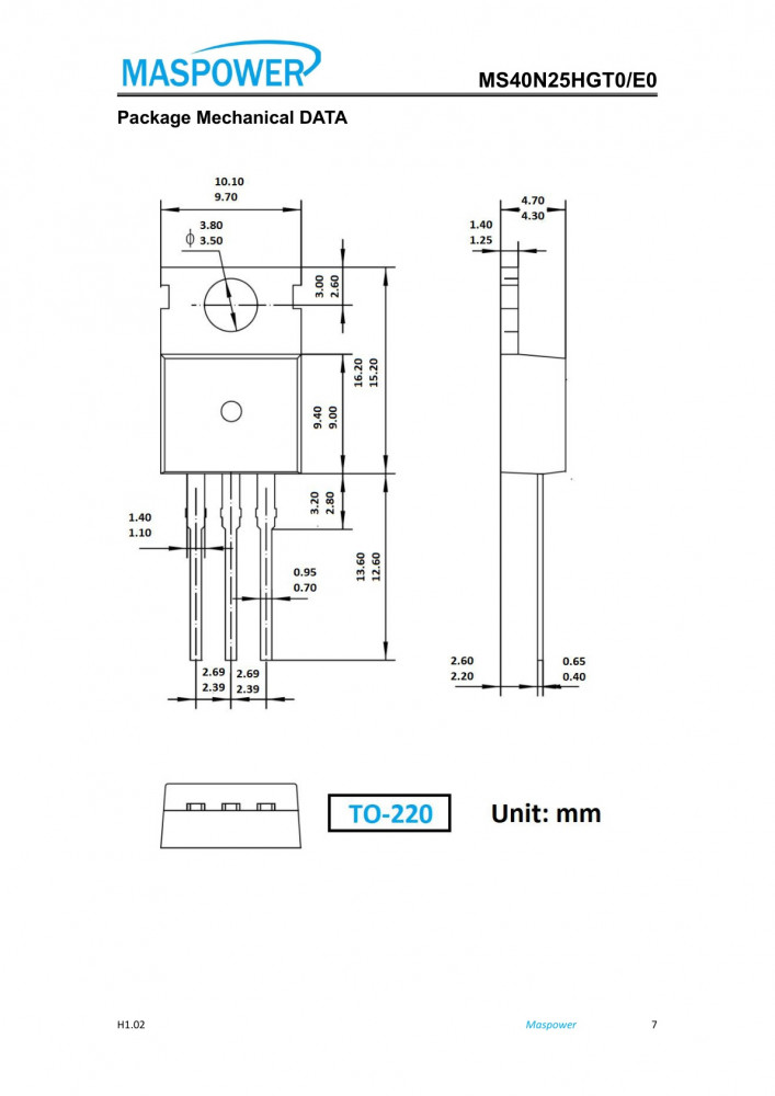 MS40N25HGE0 datasheet page 7