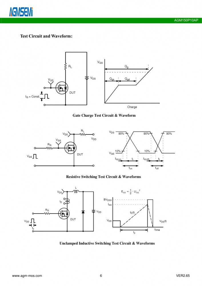 AGM150P10AP datasheet page 6