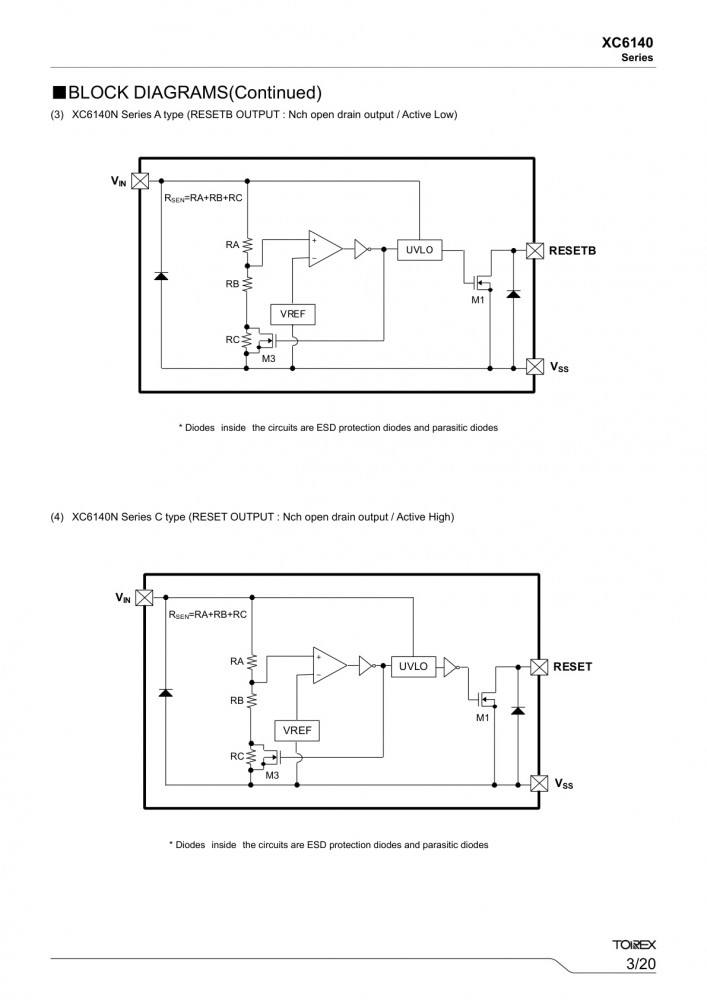 XC6140 datasheet page 3