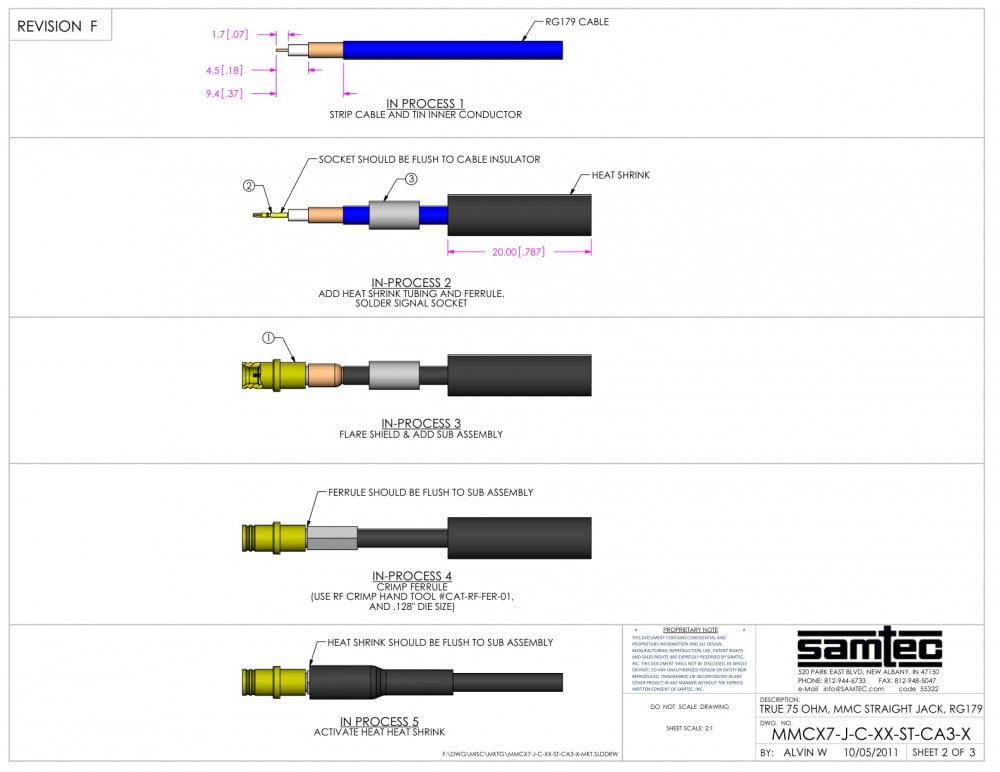 Samtec MMCX7-J-C-GF-ST-CA3 drawing page 2