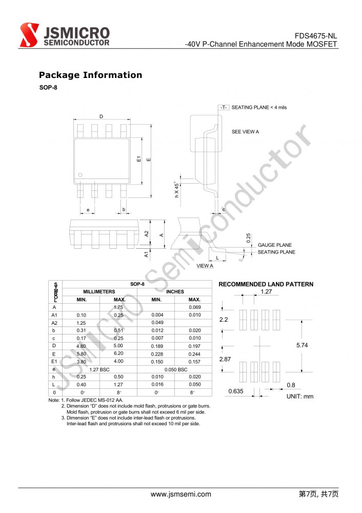 FDS4675-NL-JSM datasheet page 7
