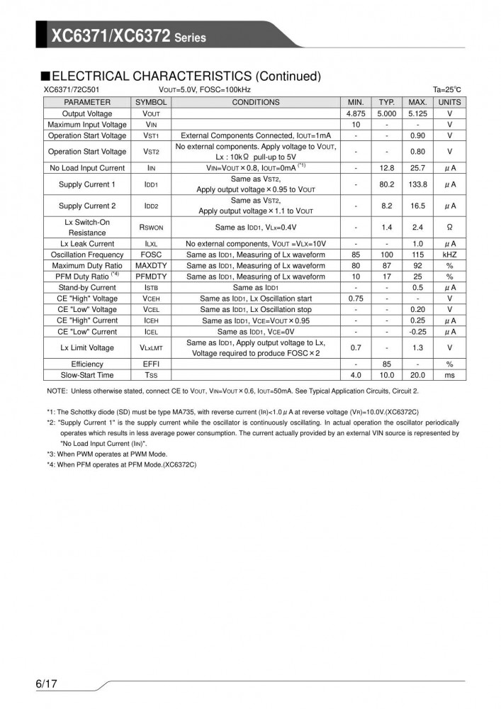 XC6371A350PR datasheet page 6