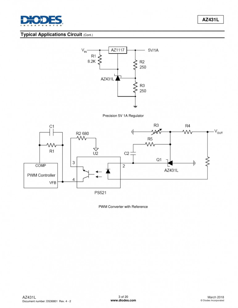 AZ431LAZTR-E1 datasheet page 3