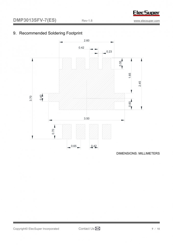 DMP3013SFV-7(ES) datasheet page 9