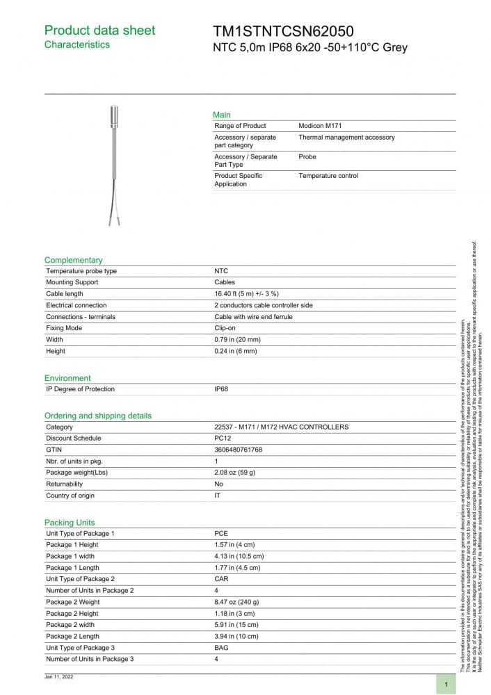 TM1STNTCSN62050 technical document page 1