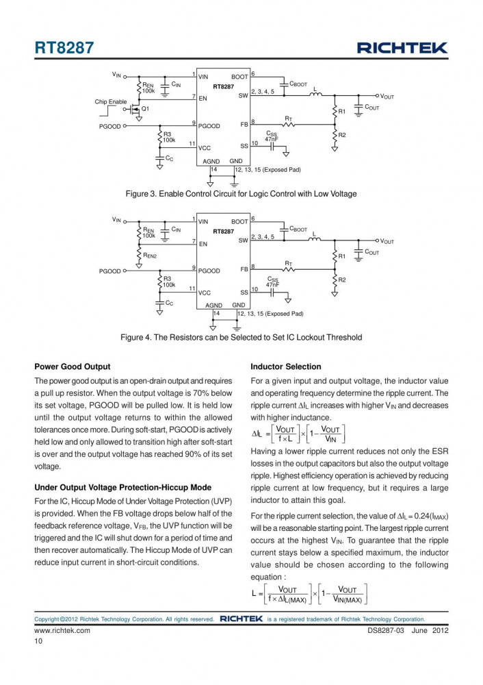 RT8287 datasheet page 10
