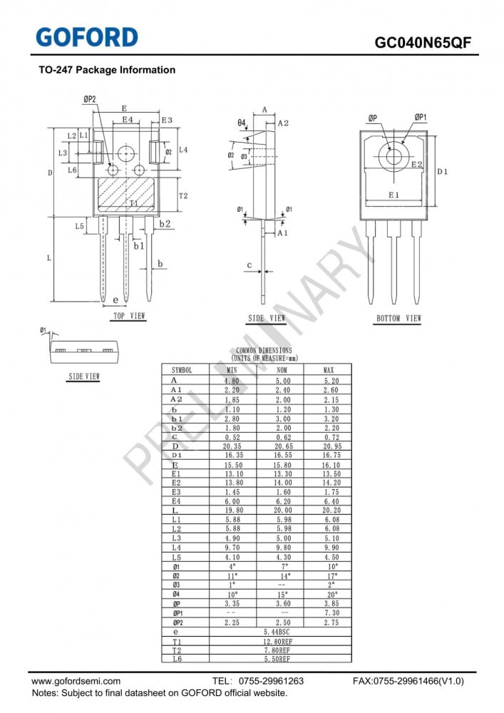 GC040N65QF datasheet page 6