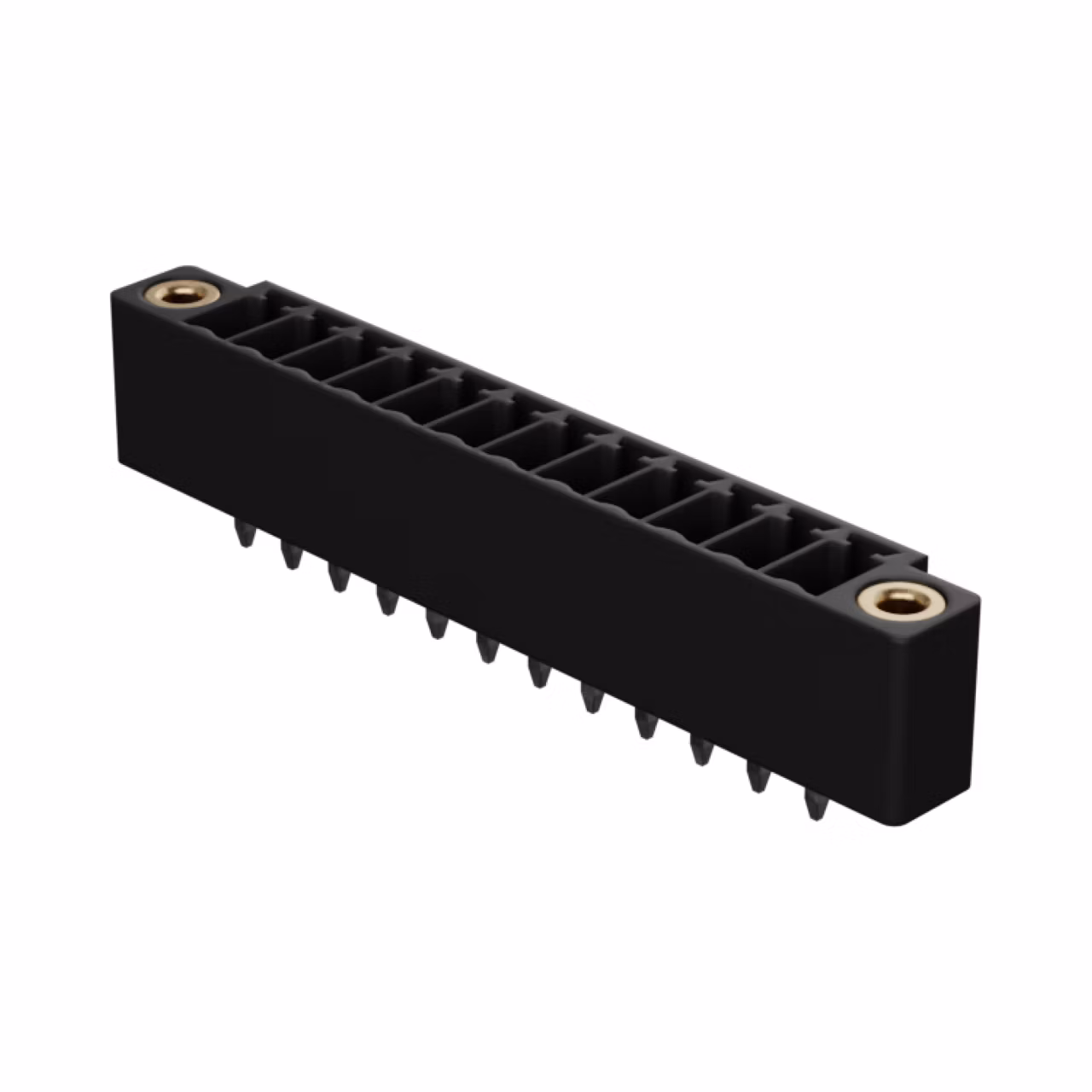 3.50mm Pitch Eurostyle Vertical PCB Header, with Threaded Retention Inserts, 12 Circuits for sale