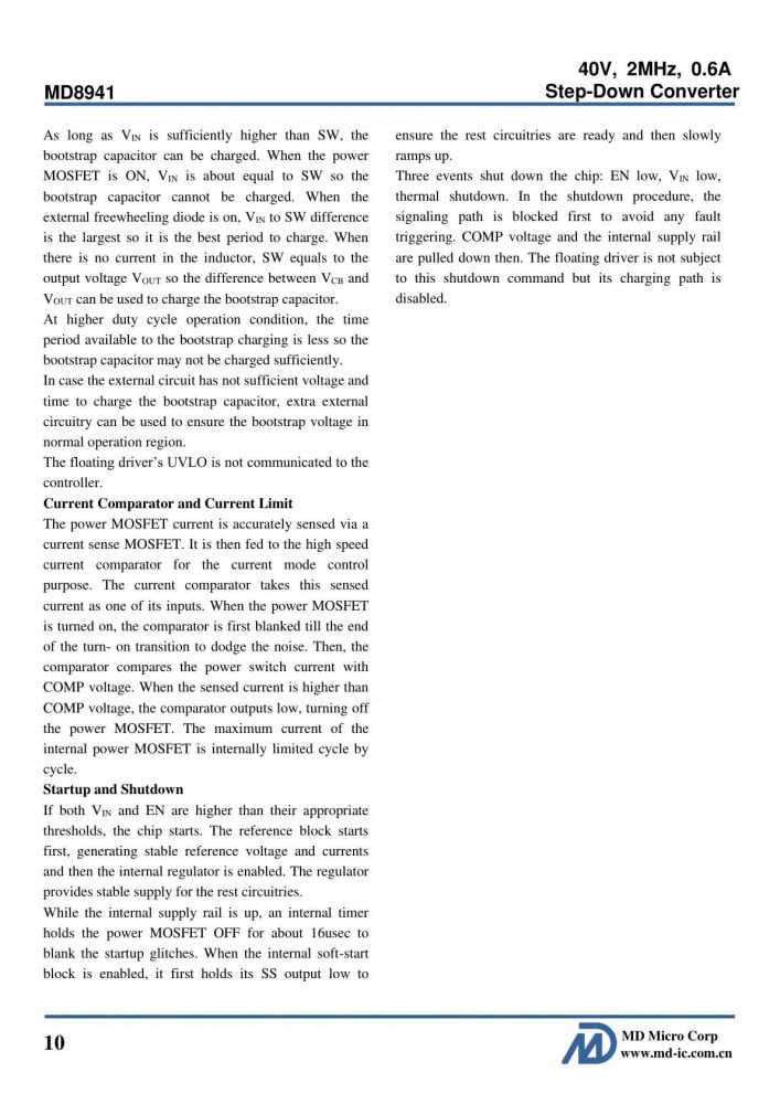 MD8941 datasheet page 10