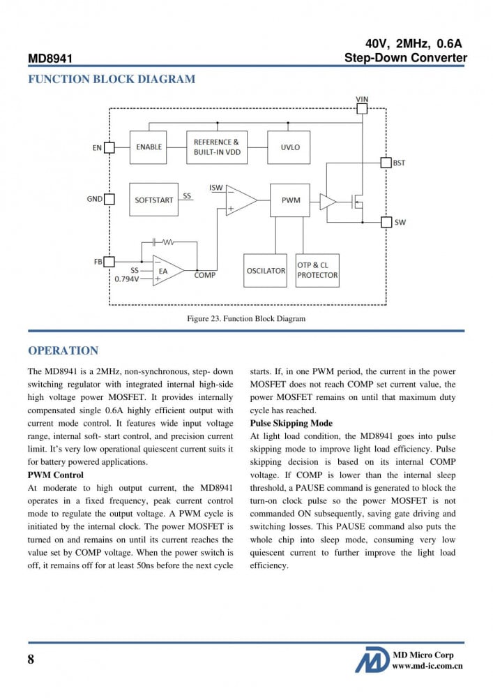 MD8941 datasheet page 8