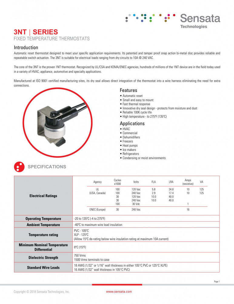 3NT series datasheet page 1