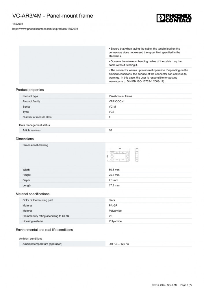 Phoenix Contact 1852998 product document page 3