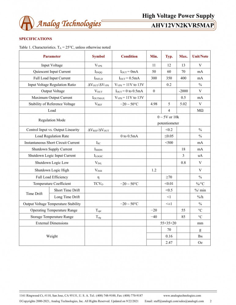 AHV12VN2KVR5MAP datasheet page 2
