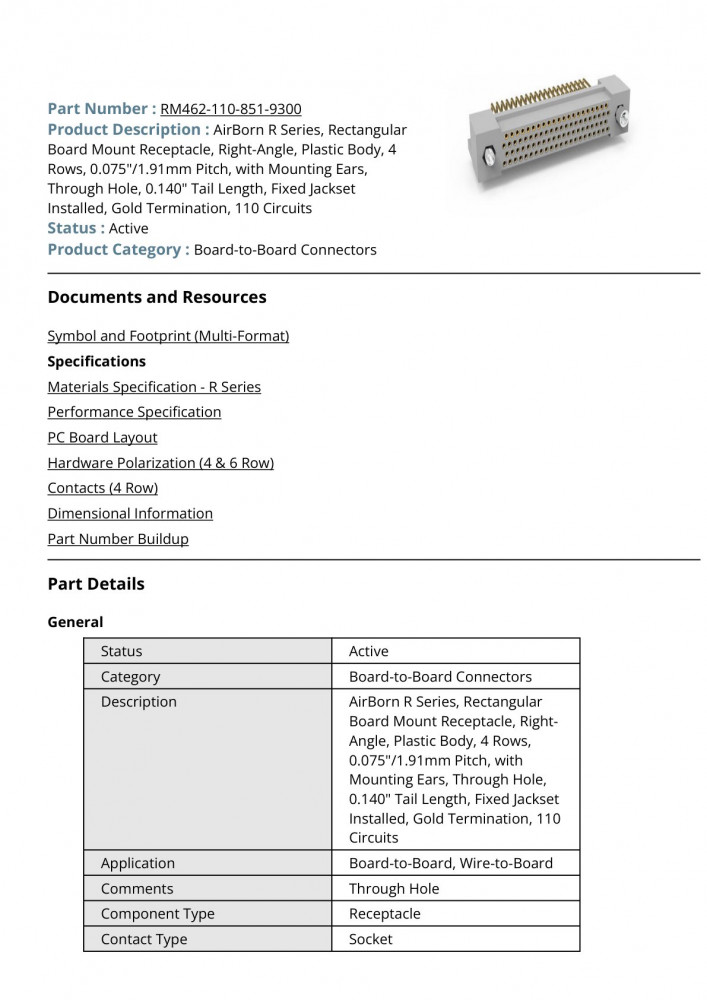 RM462-110-851-9300 technical document page 1