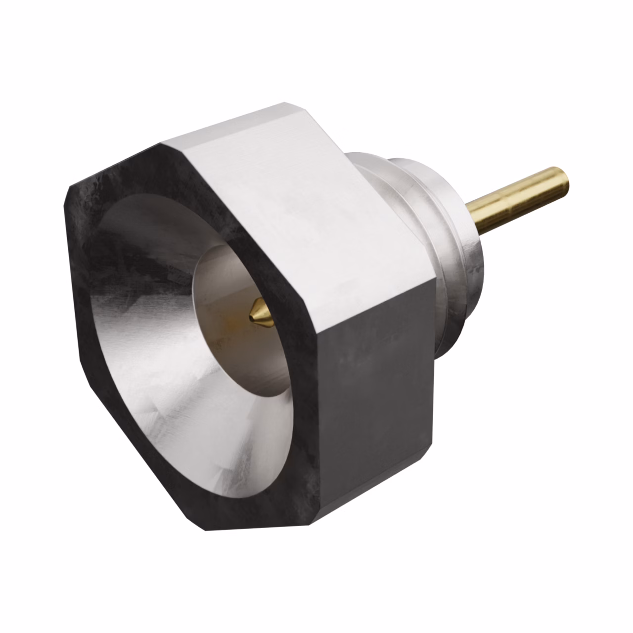 SMP-MAX Plug, Straight, Smooth Bore, Catchers Mitt, Panel Mount, Thread-in, 50 Ohms for sale