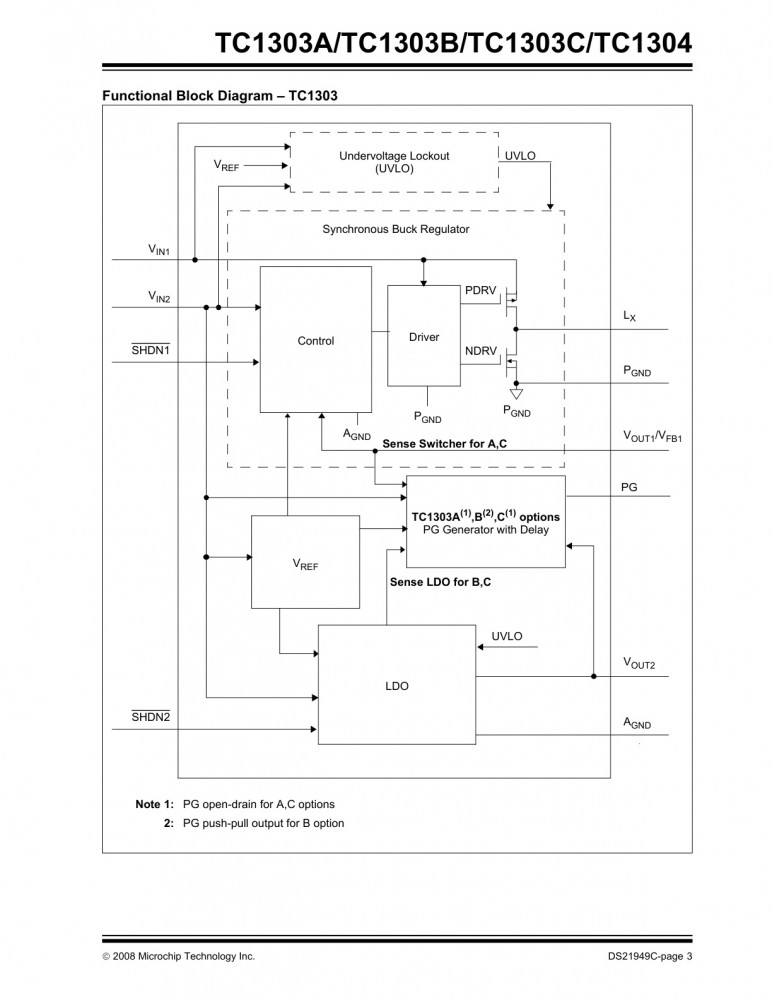 TC1303C datasheet page 3