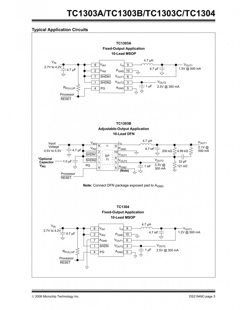 TC1303C datasheet page 5