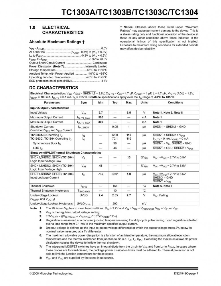 TC1303C datasheet page 7