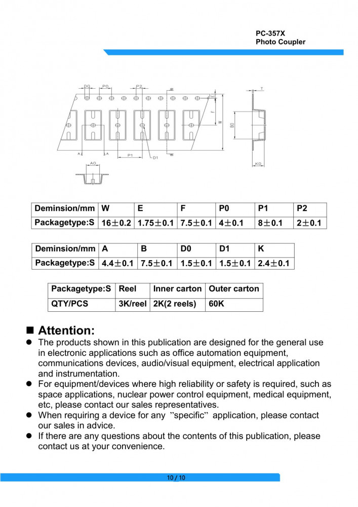 PC-357-BTP1 datasheet page 10