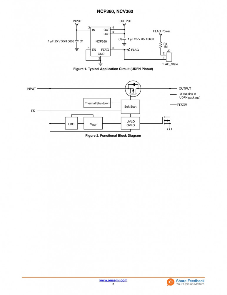 NCP360 datasheet page 3
