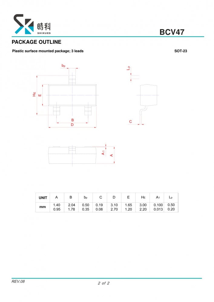 BCV47 datasheet page 2
