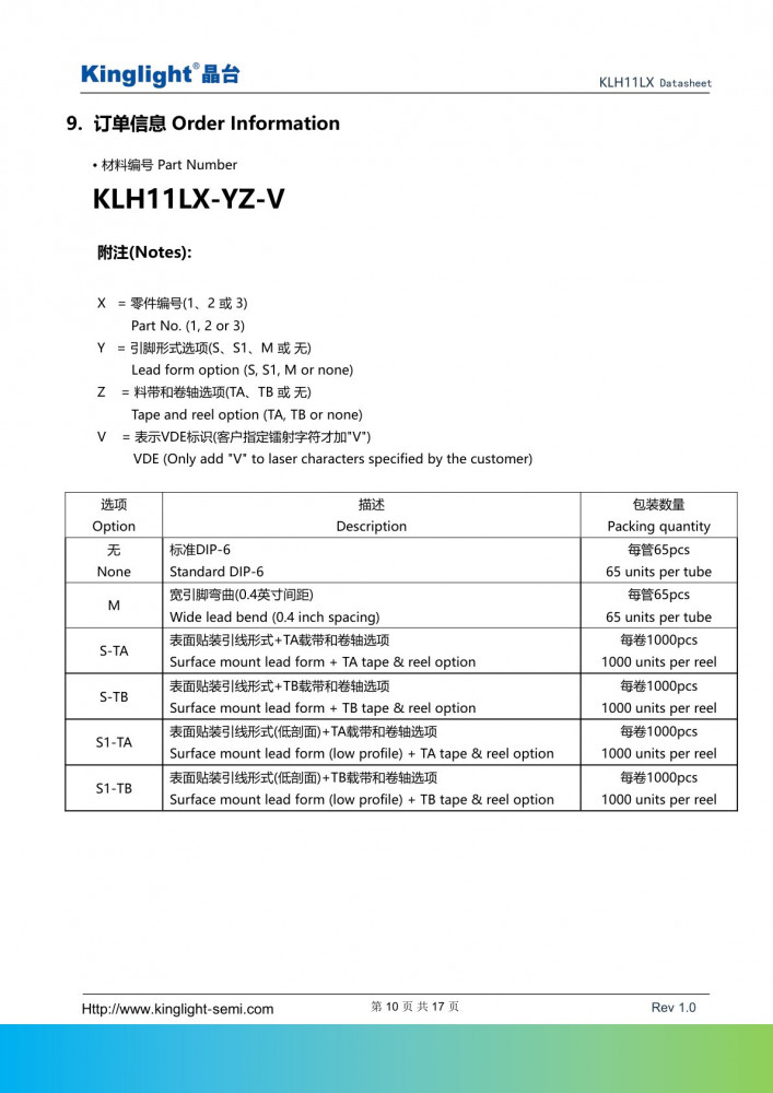 KLH11L1 datasheet page 10