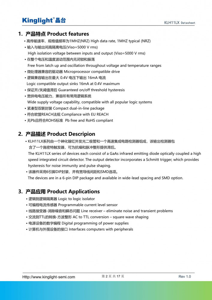 KLH11L1 datasheet page 2